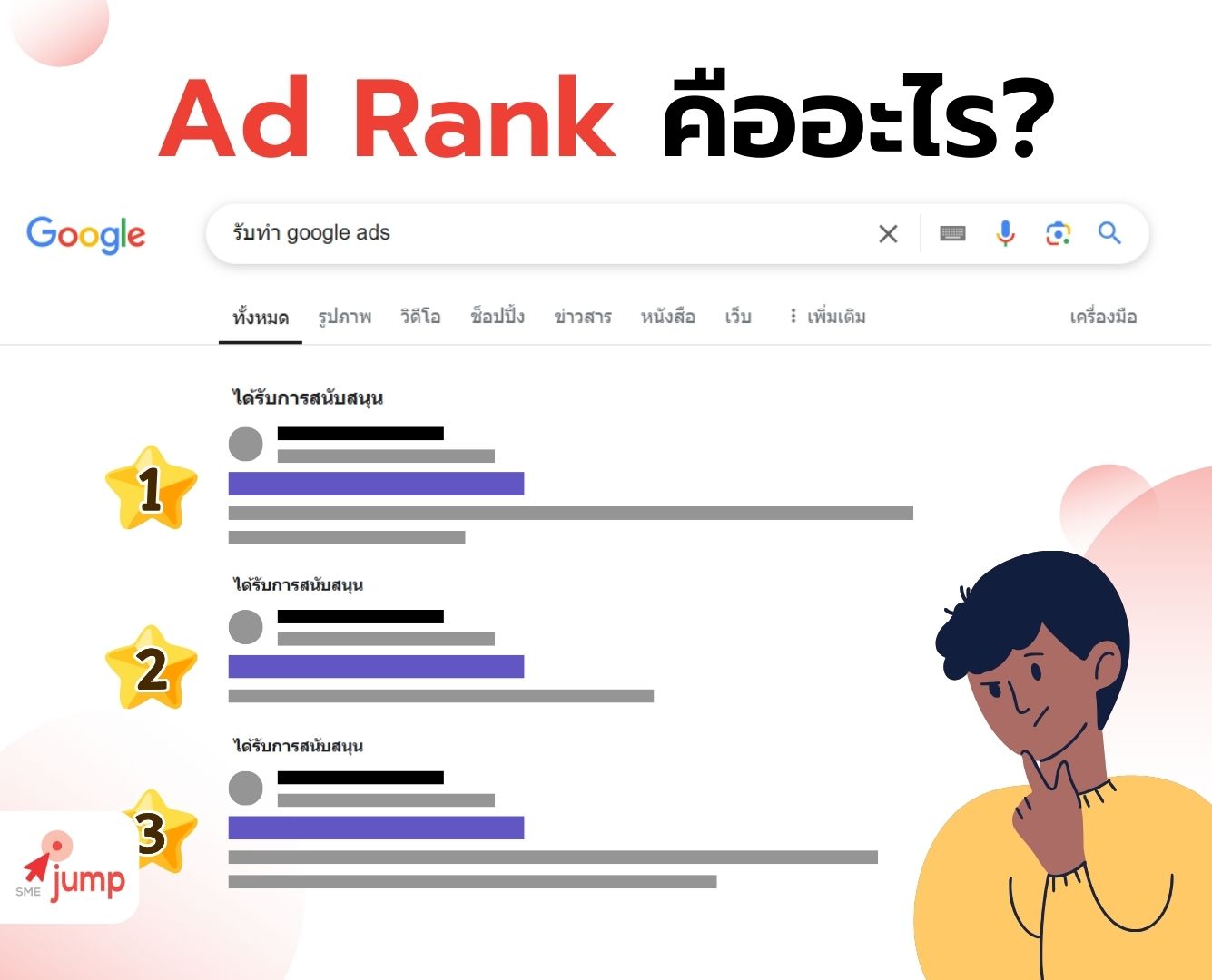 Ad Rank คืออะไร? วิธีทำให้โฆษณาของคุณอยู่ตำแหน่งสูงขึ้น - SME jump